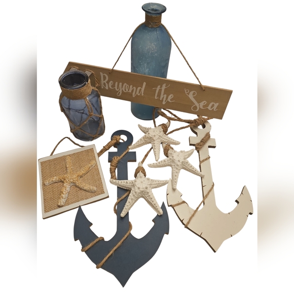 Wall Decor | Nautical Decor Set With Anchors And Starfish | Poshmark